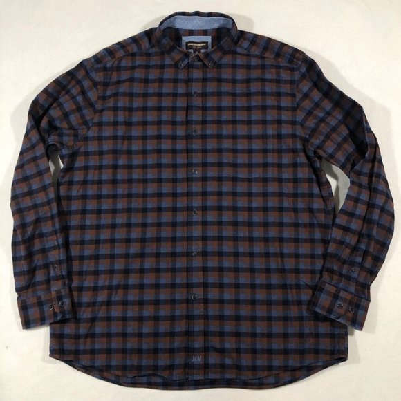 Johnston & Murphy | Shirts | Johnston Murphy Mens Xl Plaid Flannel ...